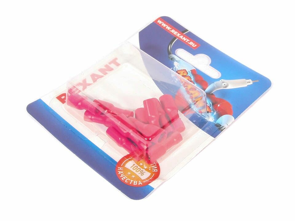 Клемма мама изолированная полностью гнездо 5 6мм РПИм 1 25 5 0 8 упаковка 10шт. блистер красная REXANT 06-0392-A