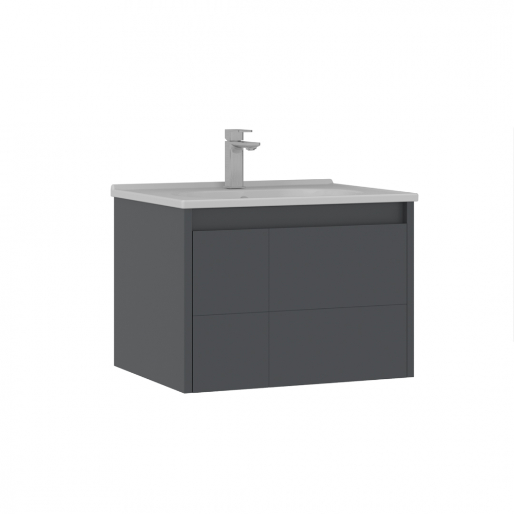 Тумба с раковиной ORKA Likya 65 антрацит матовый 5002493