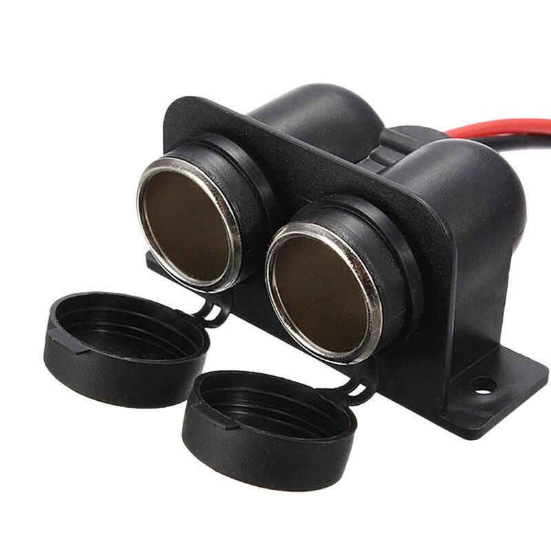 Гнездо прикуривателя 12 В, Водонепроницаемая двойная розетка с проводом