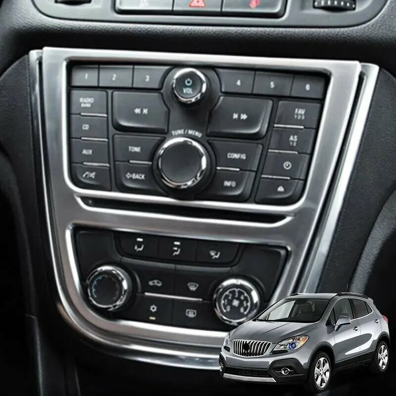 Хромированная центральная консоль, кнопка переключения переменного тока, крышка для OPEL VAUXHALL MOKKA BUICK ENCORE, рамка с отделкой, ручка для приборной панели 2012-2016