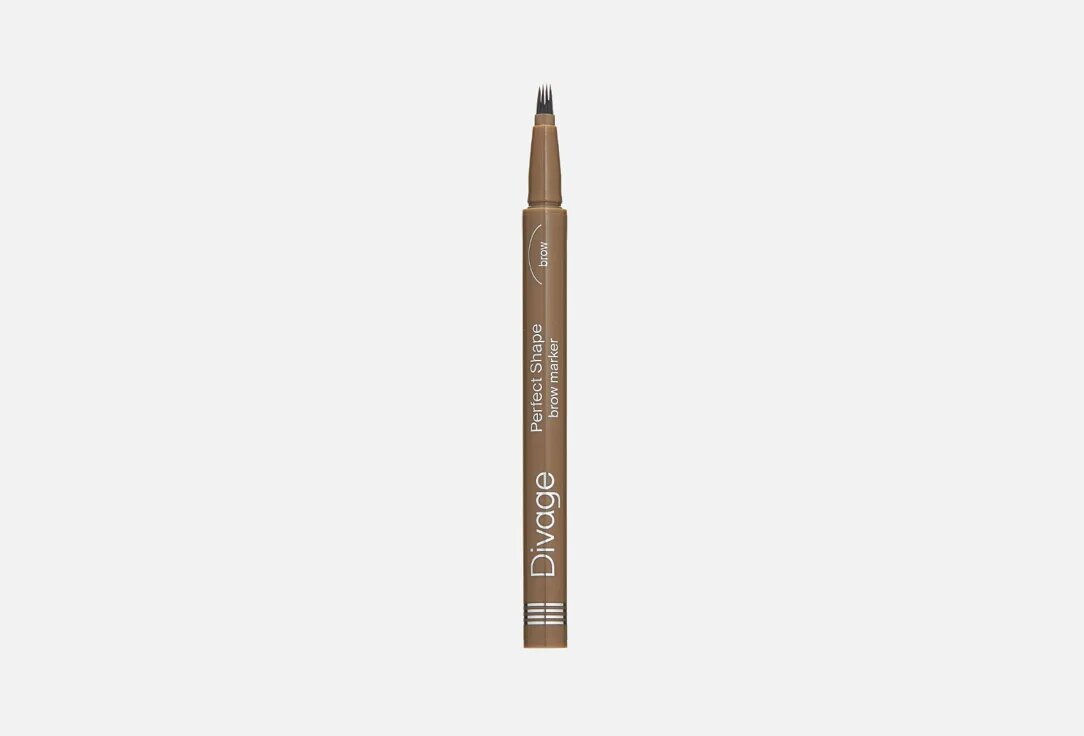 Маркер для бровей Divage Brow marker perfect shape, оттенок 01, Светло-коричневый, 0.5 мл