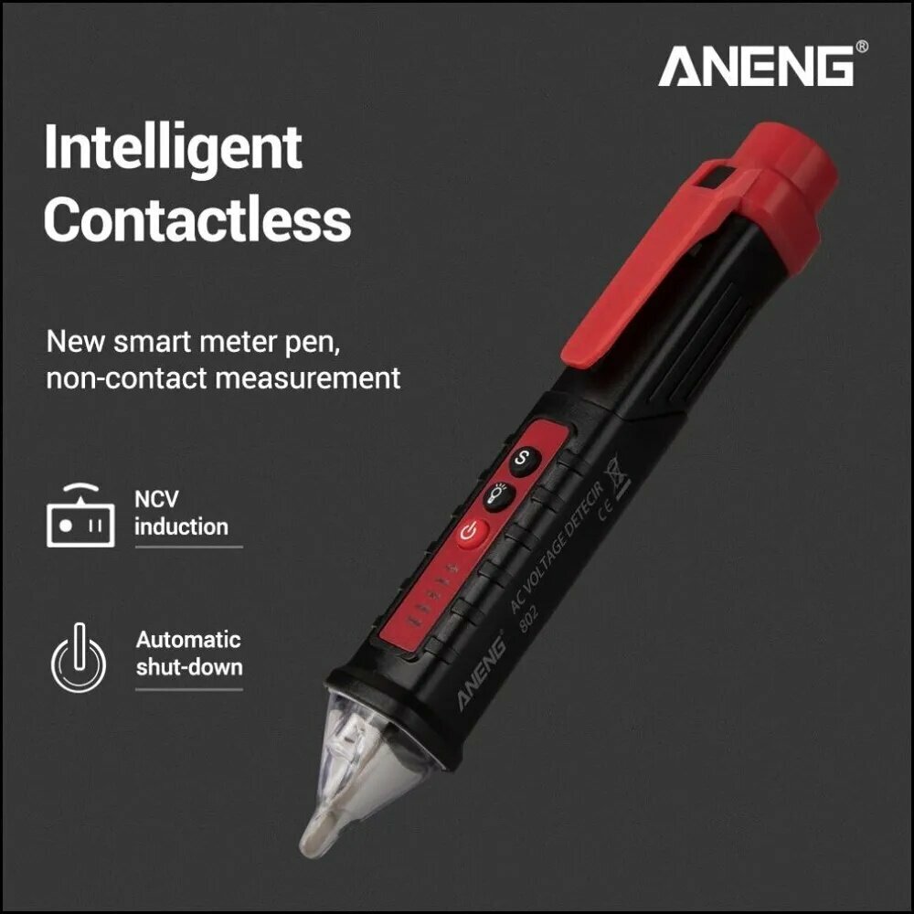 ANENG VD802 Бесконтактный измеритель напряжения переменного тока Тестер Метр, Super Tools