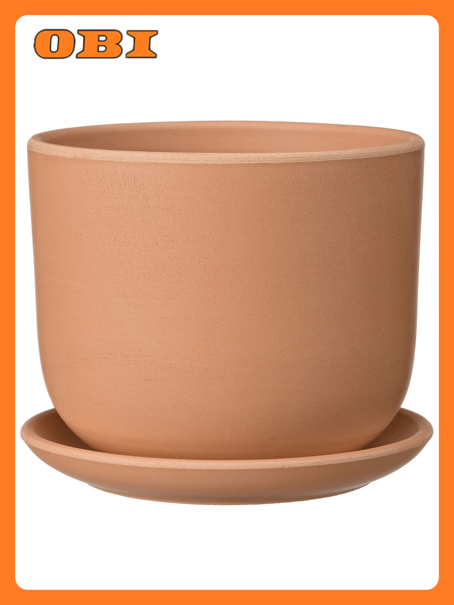 Горшок Терракота d-15 см керамический с поддоном