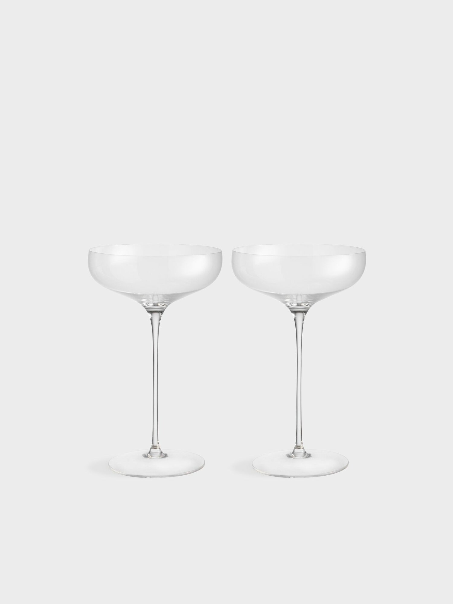 Бокал-креманка для шампанского Ferentino, 250 мл, 2 шт, кристальное стекло