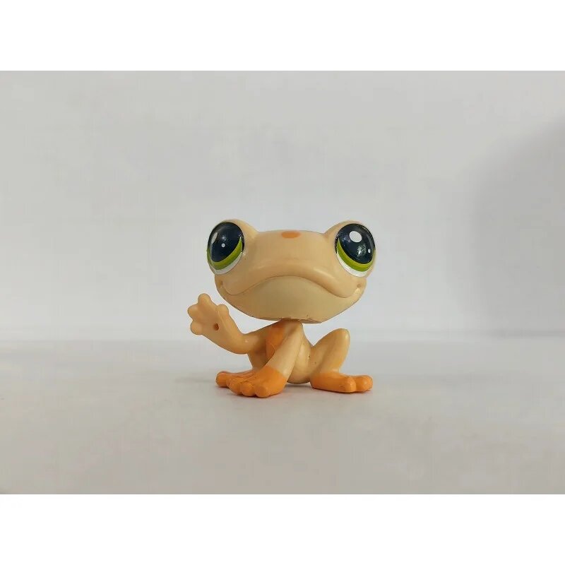 Фигурка LPS, желтая, одиночная, лягушка Фрогги Ла Рана # Мини-игрушка для зоомагазина 179