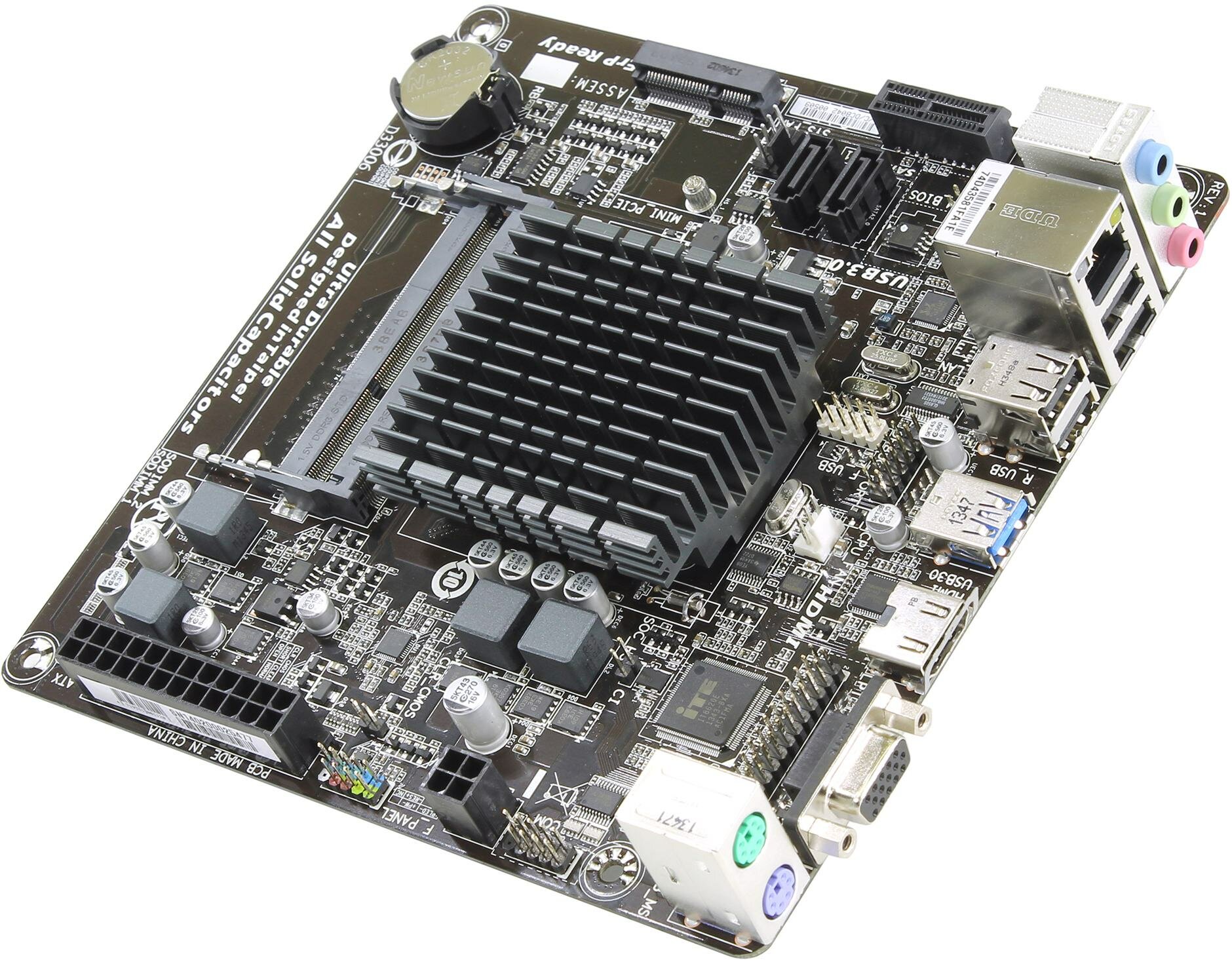GIGABYTE GA-J1800N-D2H (Celeron J1800 SoC onboard) Dsub+HDMI GbLAN SATA Mini-ITX 2DDR3 SO-DIMM