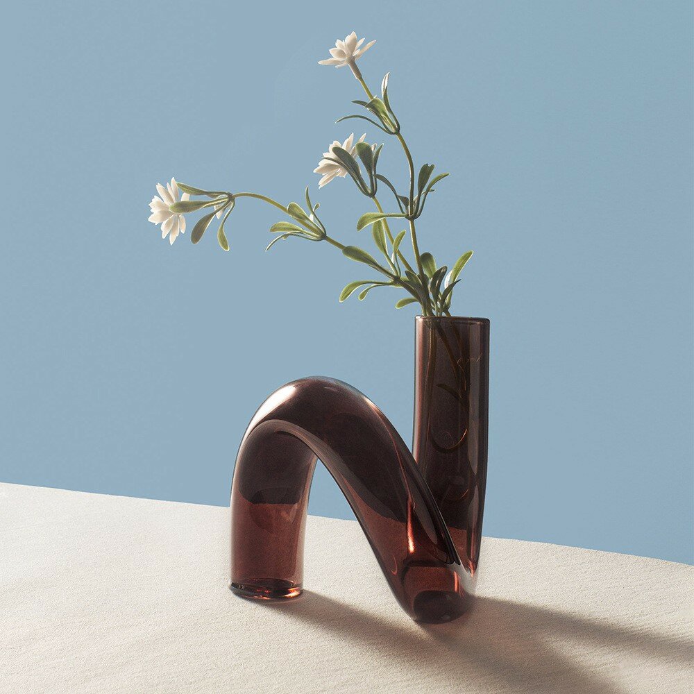 Ваза для грибов Ins Feng Shui, креативное стеклянное украшение, аранжировщик зеленых растений и цветов, декоративная ароматерапевтическая бутылка, высококачественная сосуд