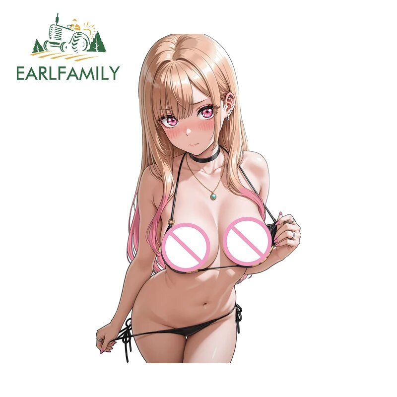 EARLFAMILY Kitagawa Marin автомобиль грузовик наклейка художественное аниме Waifu YT-587633, 16cm