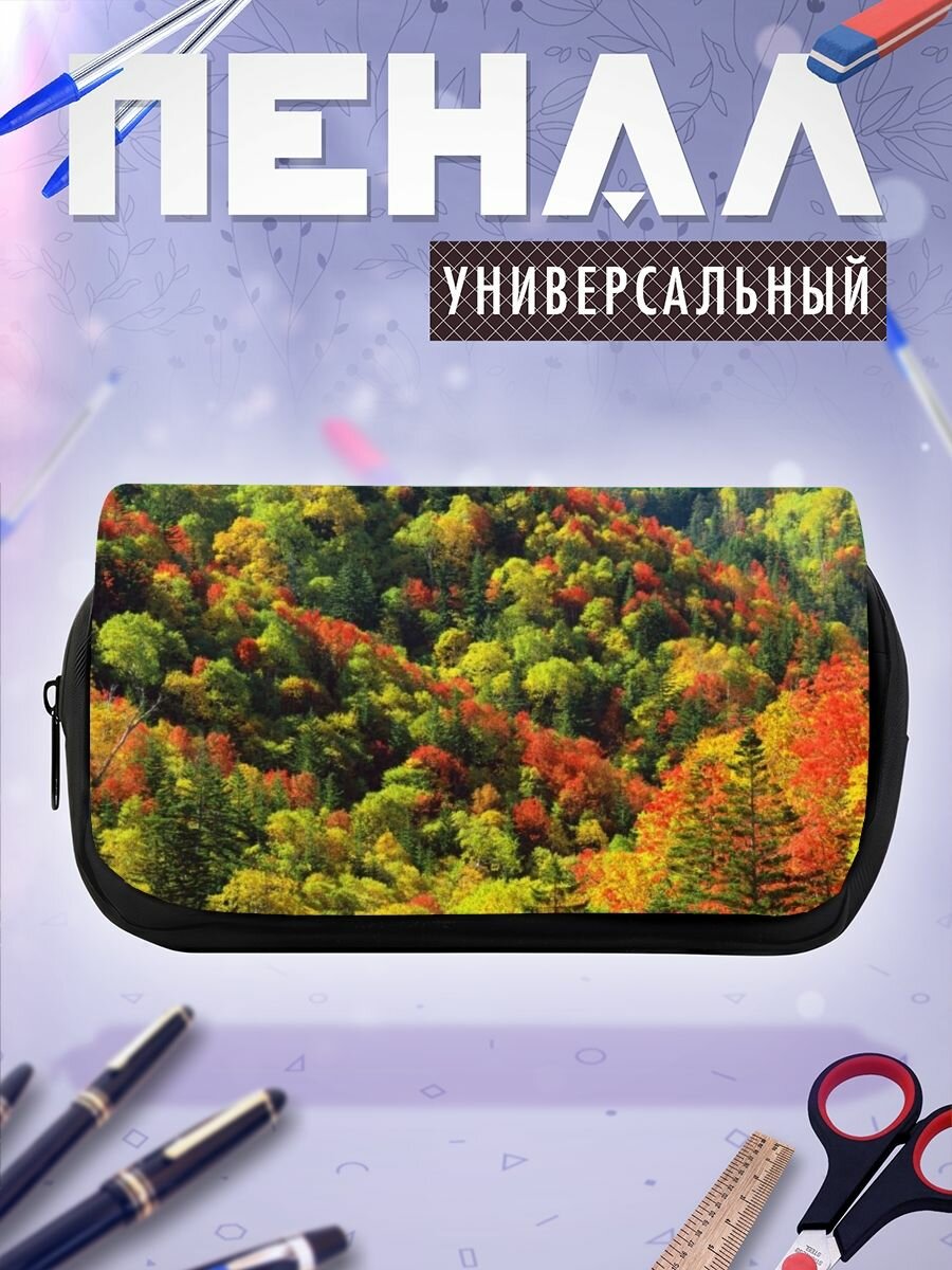 Школьный пенал японские леса осенью осень