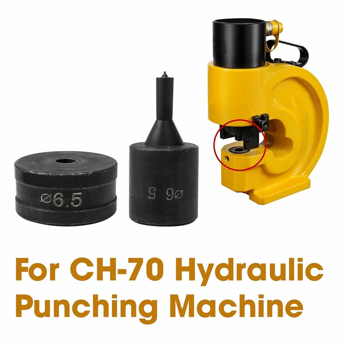 Гидравлический дырокол для машины CH70 CH-70, круглый штамп 6,5 мм