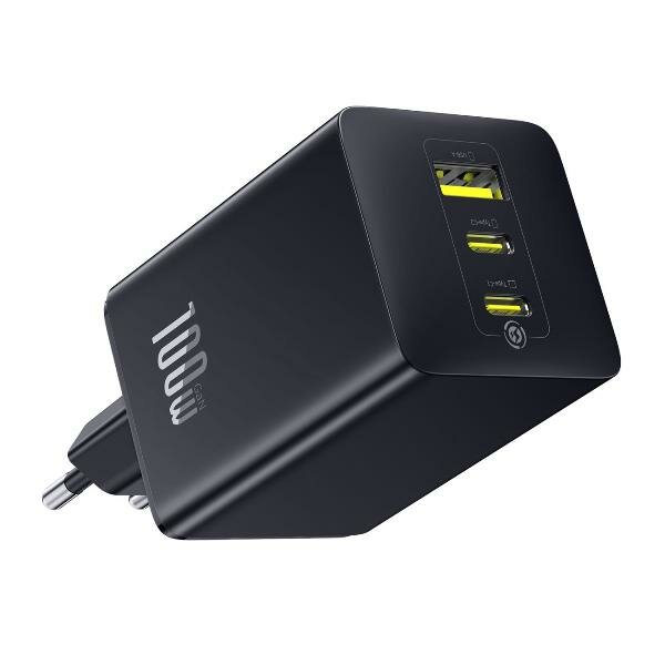 Сетевое зарядное устройство Baseus EnerFill FE11 Fast Charger 2C+U 100W Cosmic Black