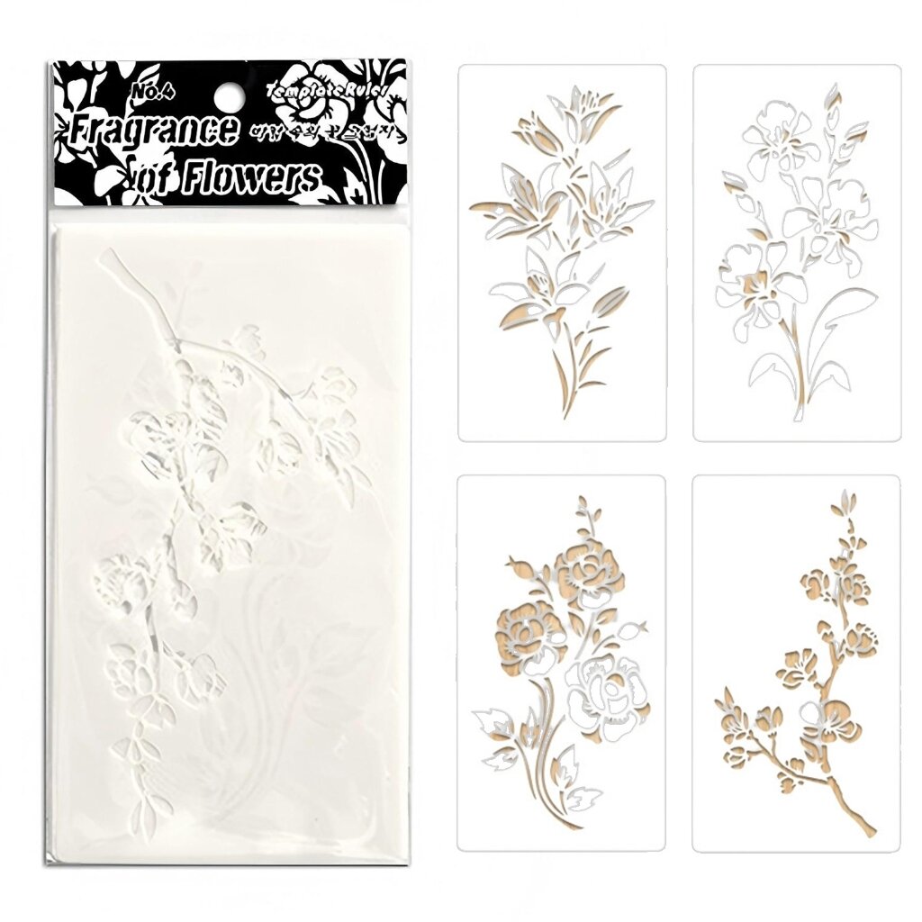 Хуай Фуфэн, Скопированный Вручную Газетный Шаблон, Раскрашенный Шаблон, Шаблон Для Полой Росписи-Цветочный Аромат Разливается