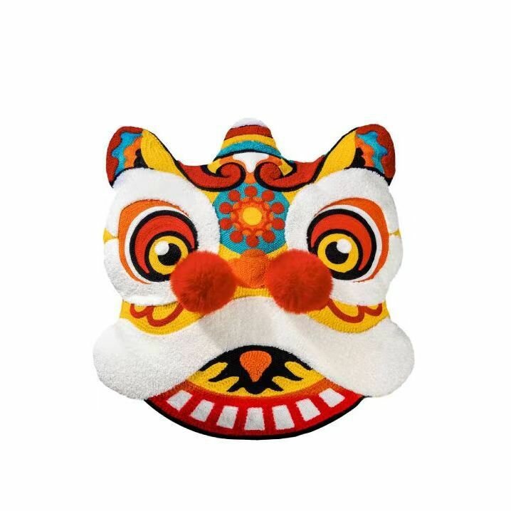 Подушка в китайском стиле, национальный тренд, 3D лев, праздничная подушка для спальни, прикроватная подушка, подушка для дивана в гостиной, подушка с головой льва, свадебный подарок