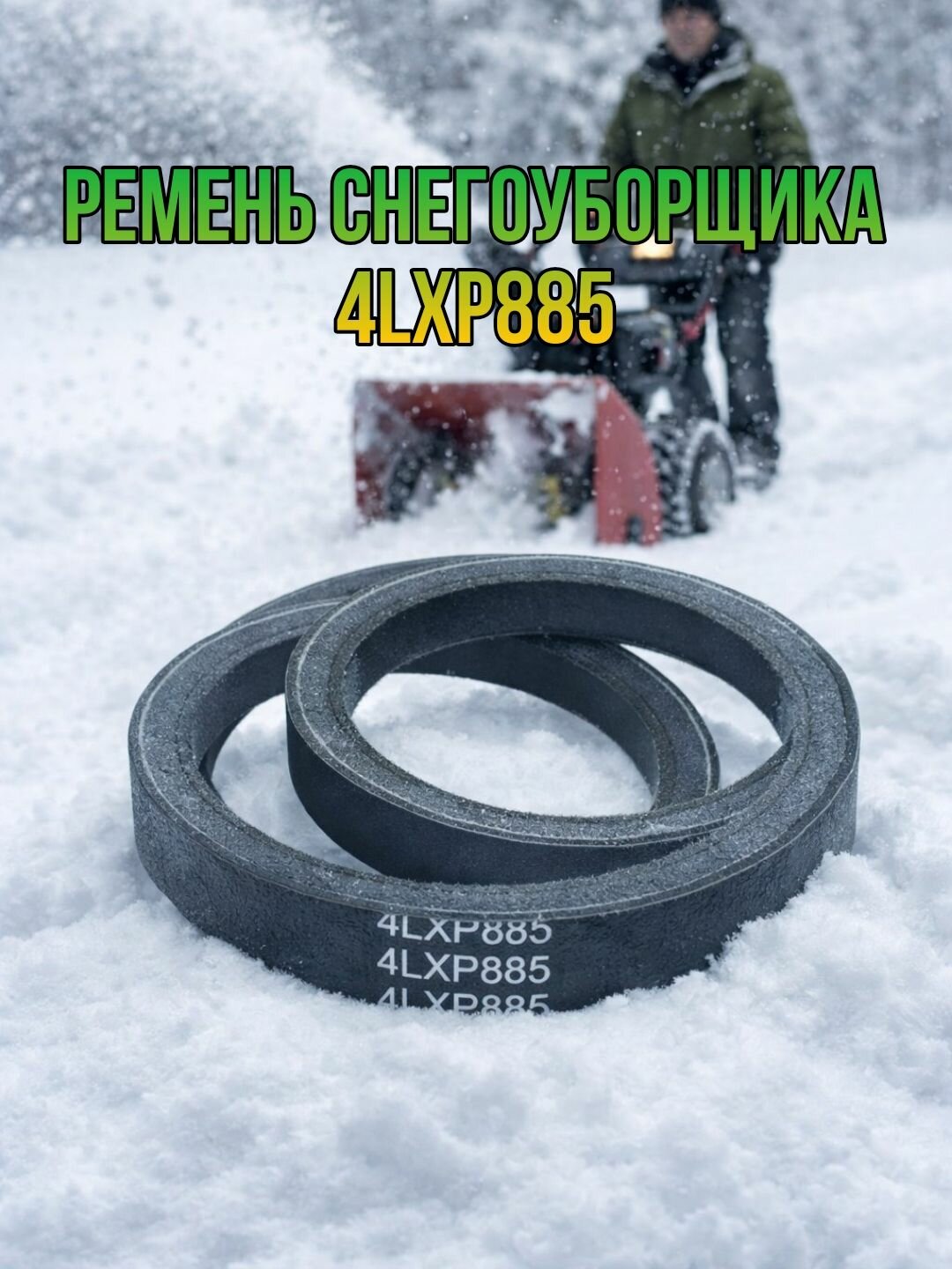 Ремень привода шнека 4LXP885 (А33,5, LB4L885) 13x885 мм для снегоуборщика Patriot Champion Huter DDE Elitech Калибр Подходит на PRO 650E ST656 SGC-4100 СНУБ-5,5/56 4LXP*885 по низкой цене