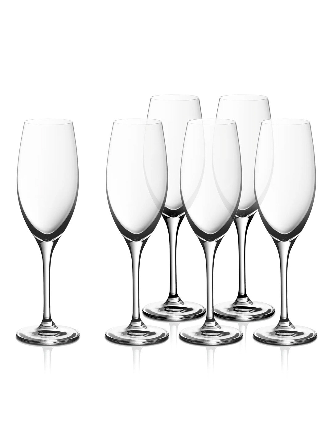 Набор бокалов для шампанского WMF Easy Plus, 6 шт, 250 мл, стекло
