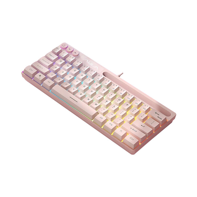 Механическая клавиатура унисекс AULA, 64 keys + super wind god mouse pad