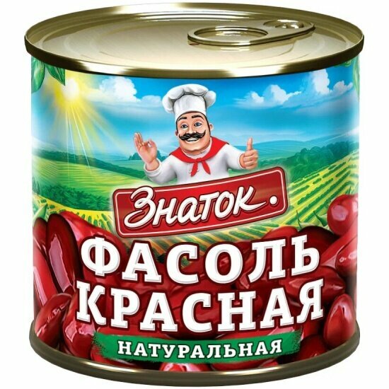 Фасоль Консервы Знаток Знаток красная в собственном соку 400 г