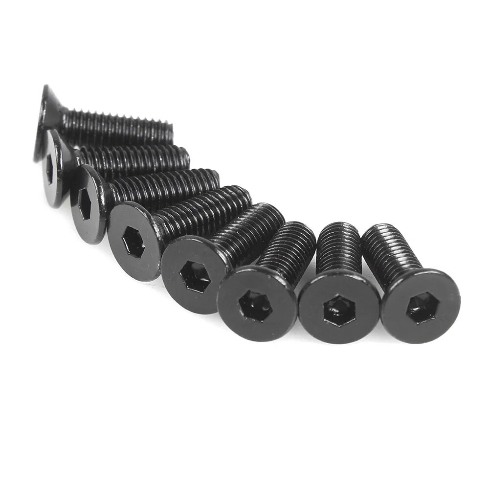 Болты из алюминиевого сплава для рулевого колеса, 6 шт, подходят для большинства рулевых колес, наборы сгоревших титановых болтов, модификация гоночного рулевого колеса