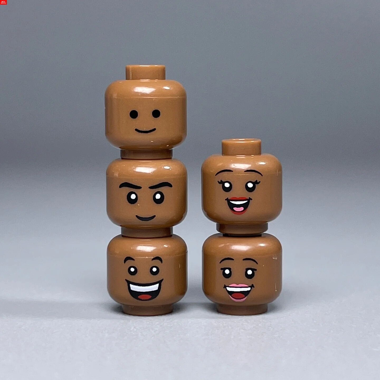 MOC BRICKS Полая голова для 4 см фигурки