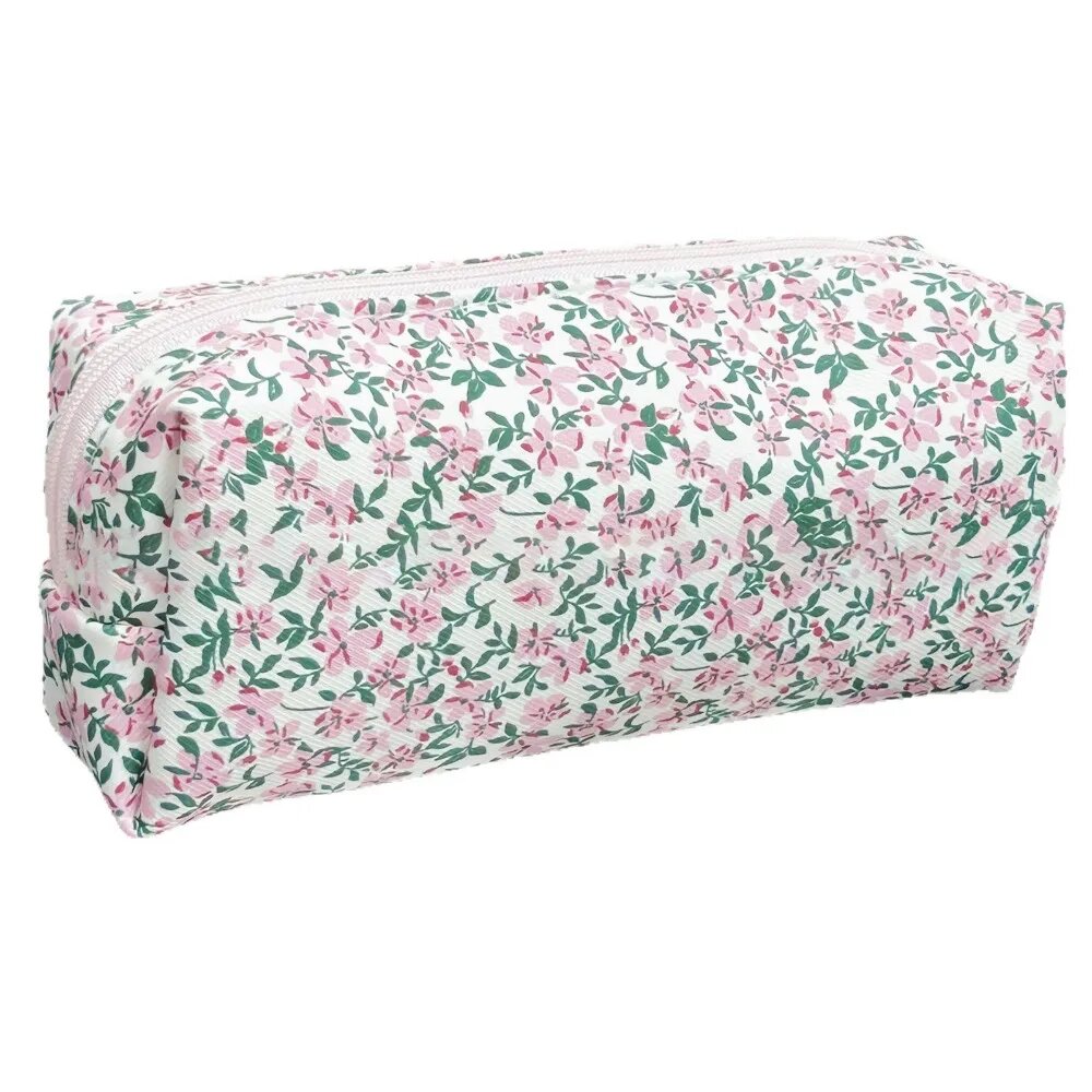 Floral Print Pencil Bag Retro Floral