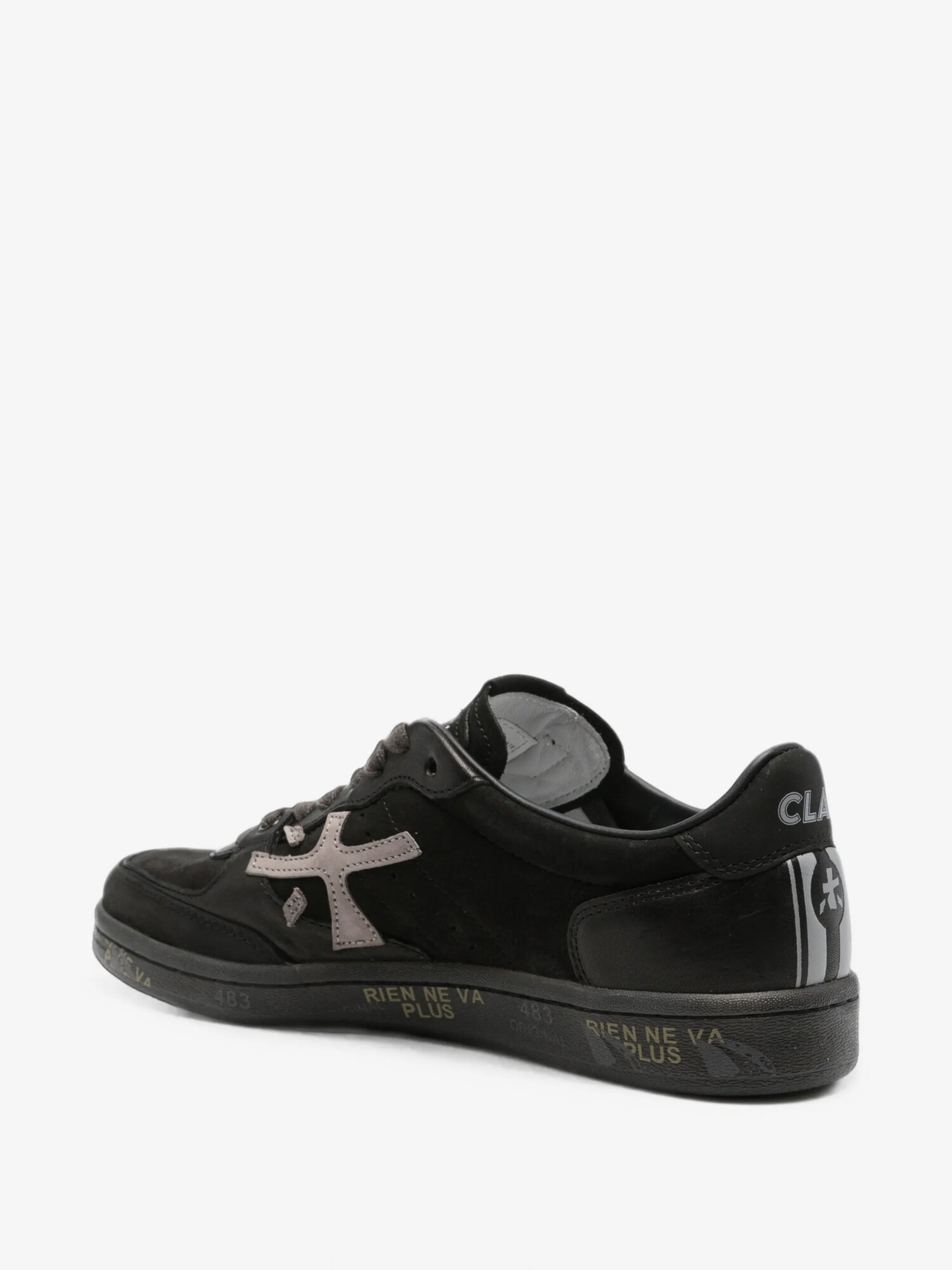 Кроссовки PREMIATA BSKT Clay logo-patch sneakers, размер 43 EU, черный — фото 1