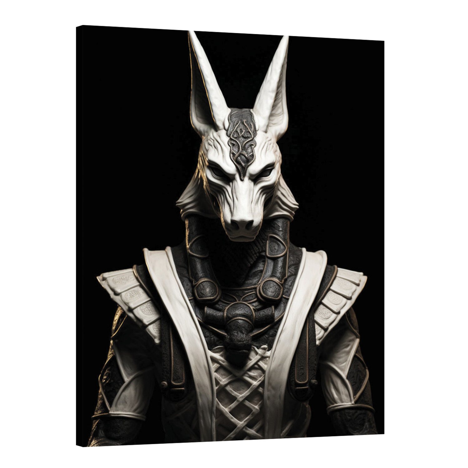 Интерьерная картина 50х70 "Анубис: хранитель тайн мистического прошлого"