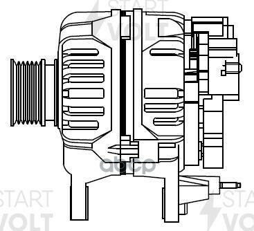 Генератор 90 А для Volkswagen POLO, TRANSPORTER, BORA, CADDY, GOLF / STARTVOLT LG 1825
