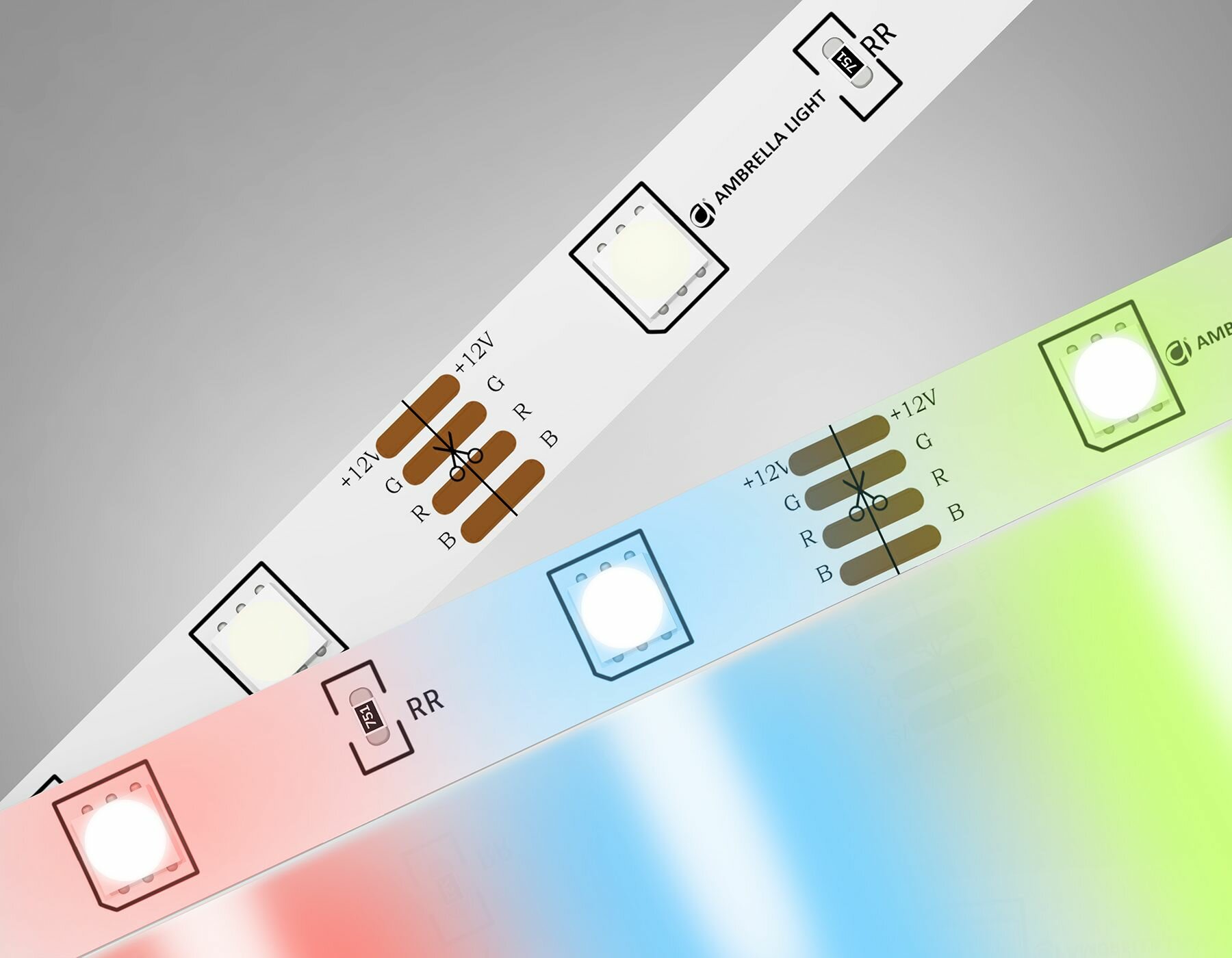 Светодиодная лента 5050 30Led /7.2W m/ 24V IP20 RGB 5m, 5000*10*1.87mm