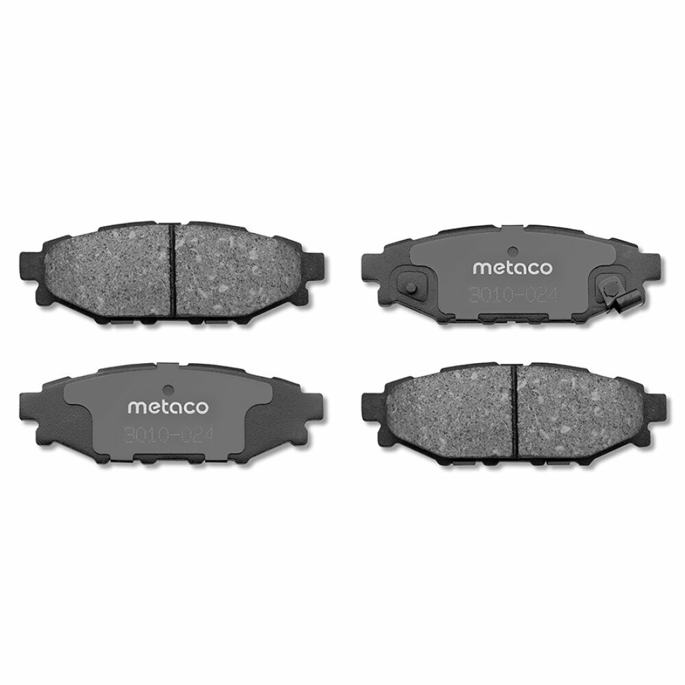 Колодки тормозные задние дисковые к-кт перед METACO 3010-024