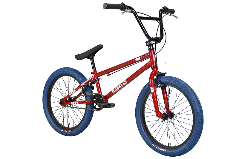 20" STARK Madness BMX 1 2024 (рама OS (one size), красный/серебристый/темно-синий)