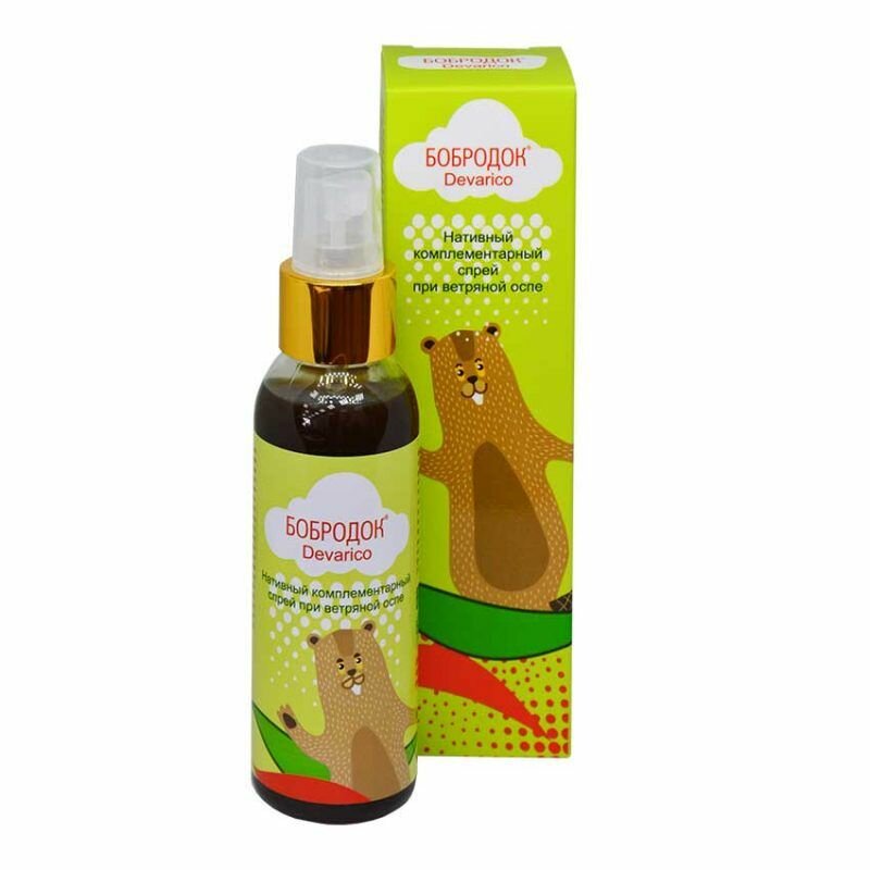Спрей Сашера-Мед "Бобродок" Devarico для тела, гипоаллергенный, 100мл