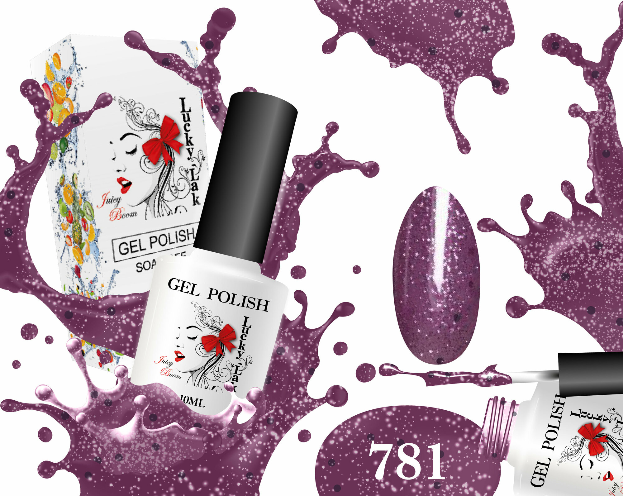 Гель лак LUCKY LAK 781