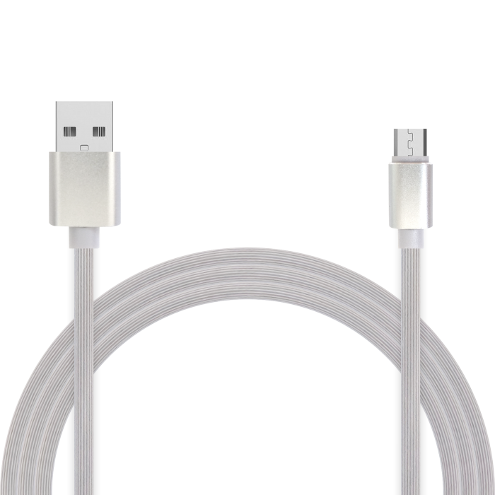Кабель USB 2.0 - microUSB Jet.A JA-DC24 2A QC3.0 2м белый TPE