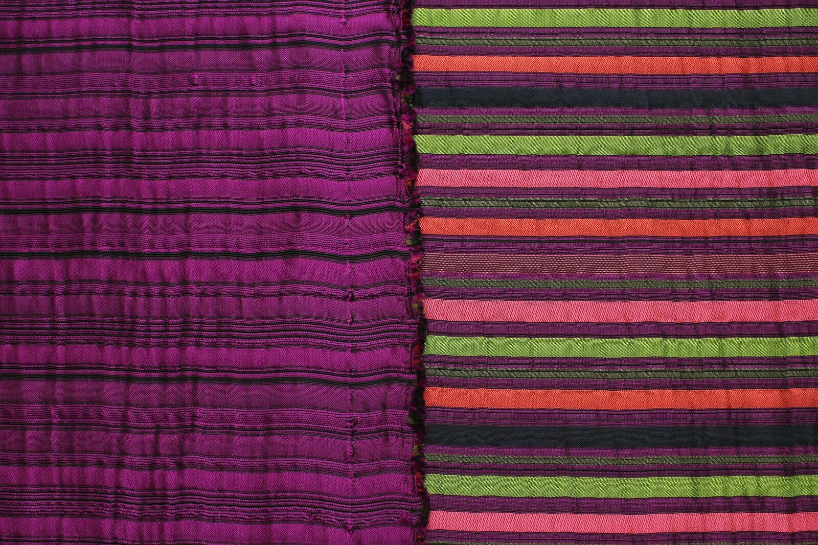 Ткань Жаккард трёхслойный в поперечную объёмную полоску, ш140см, 0,5 м