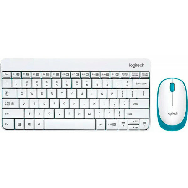 Комплект Logitech MK245 Nano (Английская раскладка, белый цвет)