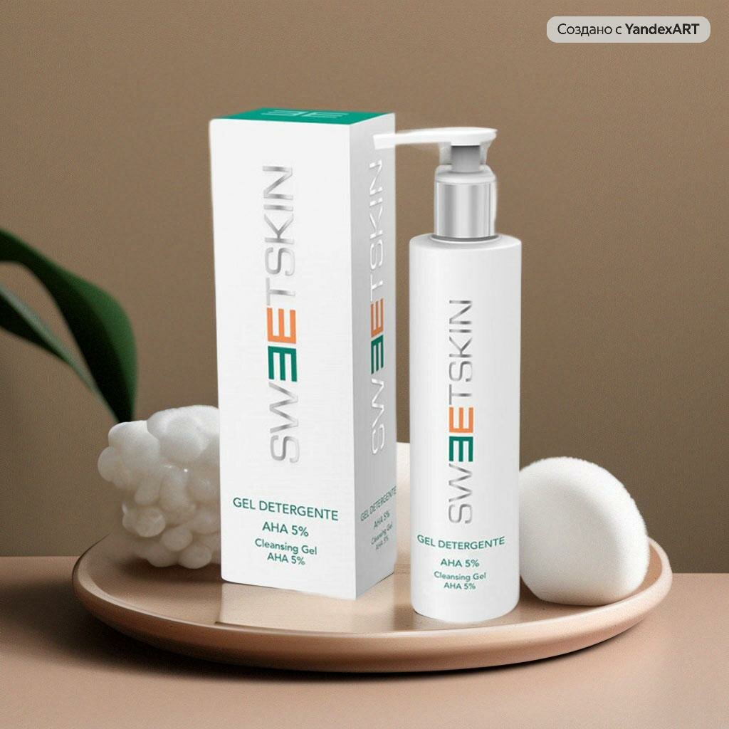 Лосьон-гель Sweet Skin SystemAHA 5% очищающий, 200 мл