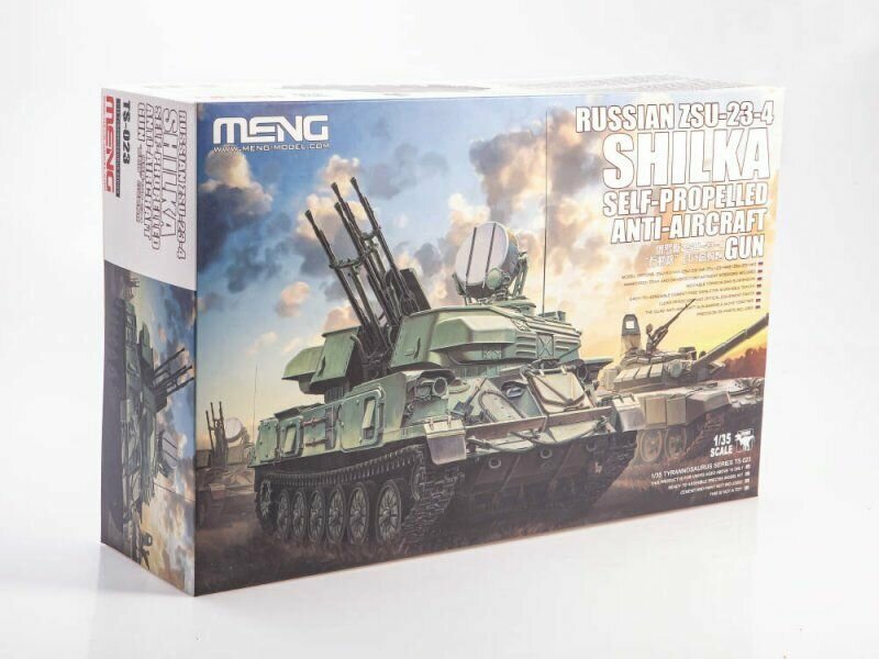 Сборная модель ЗСУ RUSSIAN ZSU-23-4 SHILKA SELF-PROPELLED ANTI-AIRCRAFT GUN