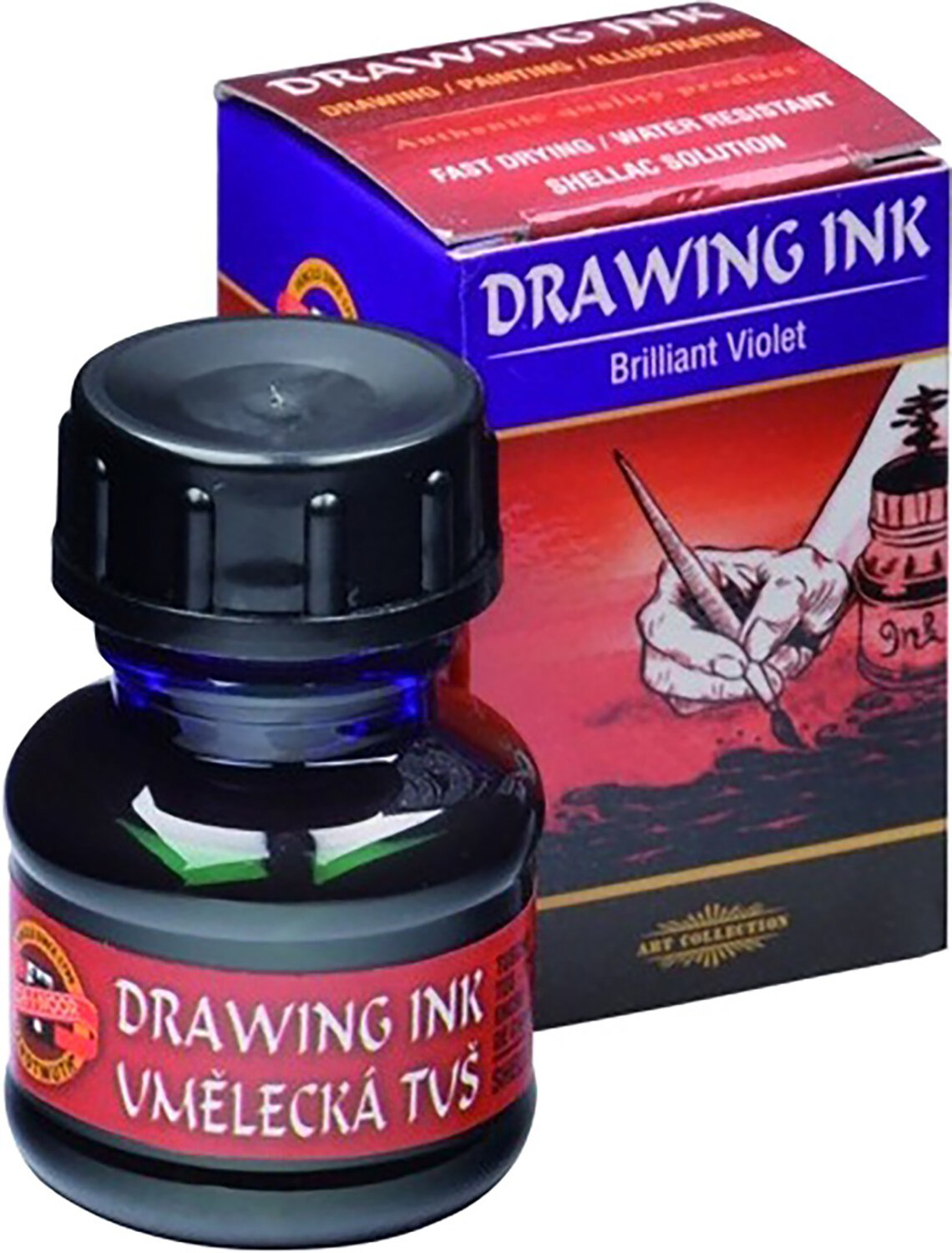 Тушь индийская, бриллиант фиолетовый 2340, флакон 20гр