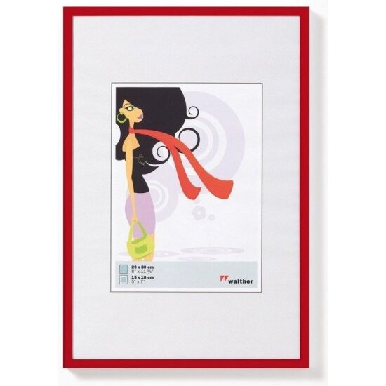 Фоторамка Walther KV030R N.Lifestyle пластик, красная