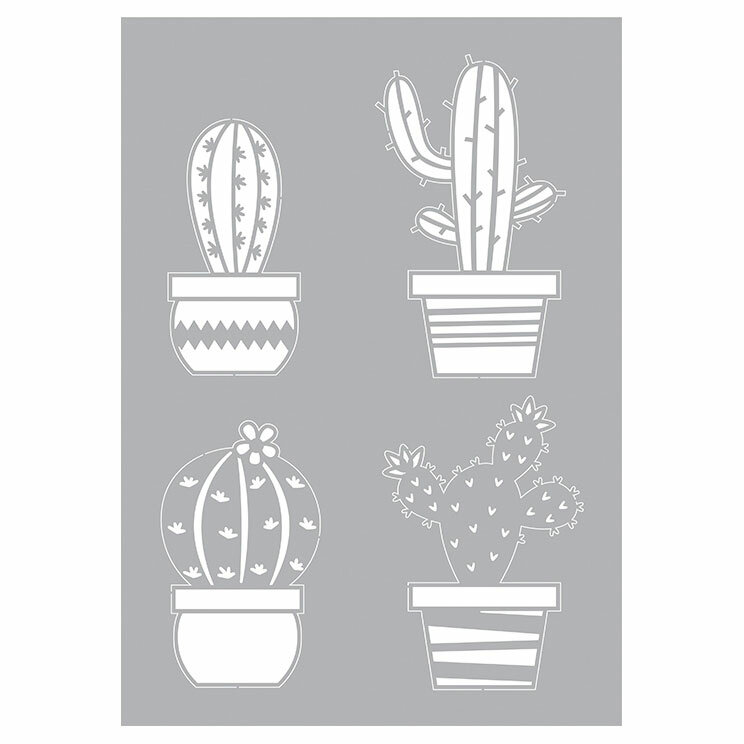 Трафарет Кактусы - 9320953