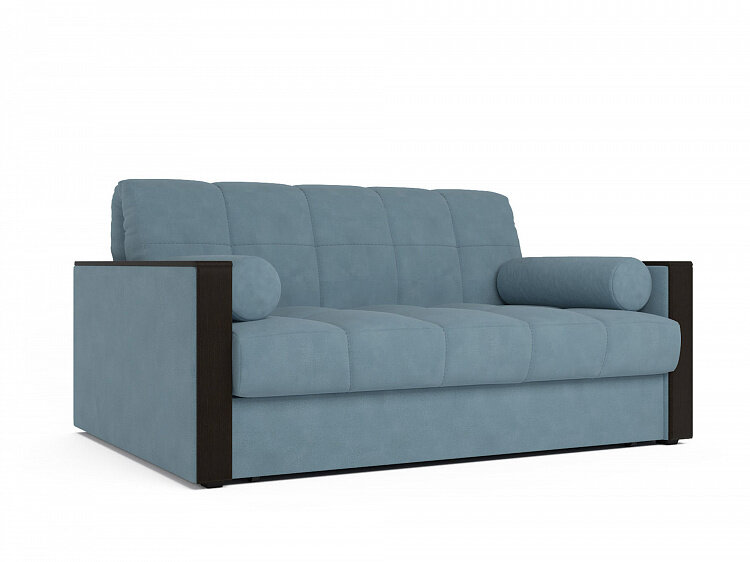 Прямой диван Техас голубой, аккордеон, 163х105х83 см, на металлическом каркасе