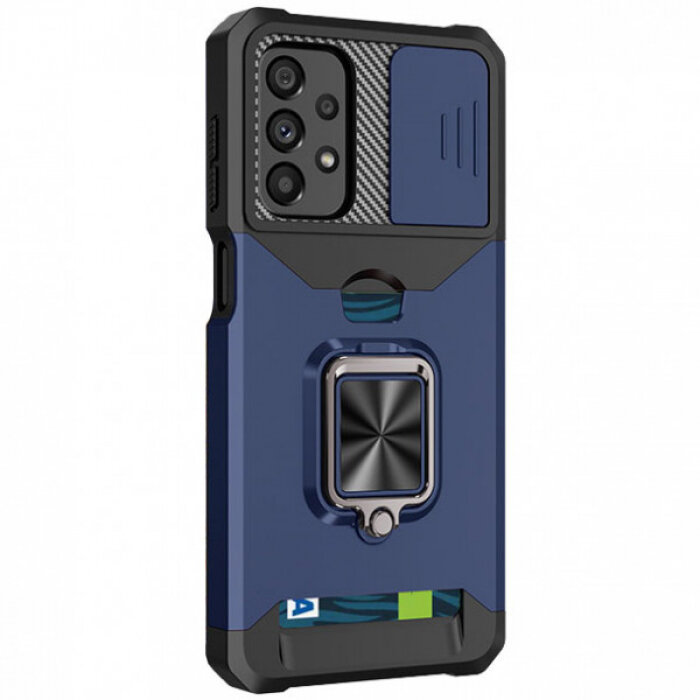Multi Case Чехол с кольцом, отделением для карты и шторкой камеры для Samsung Galaxy A23