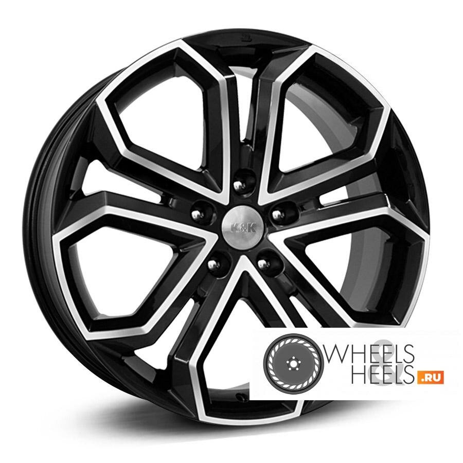 КиК Пандора 19x8.5 5x130 et38 dia84.1 Черный с полированной лицевой поверхностью