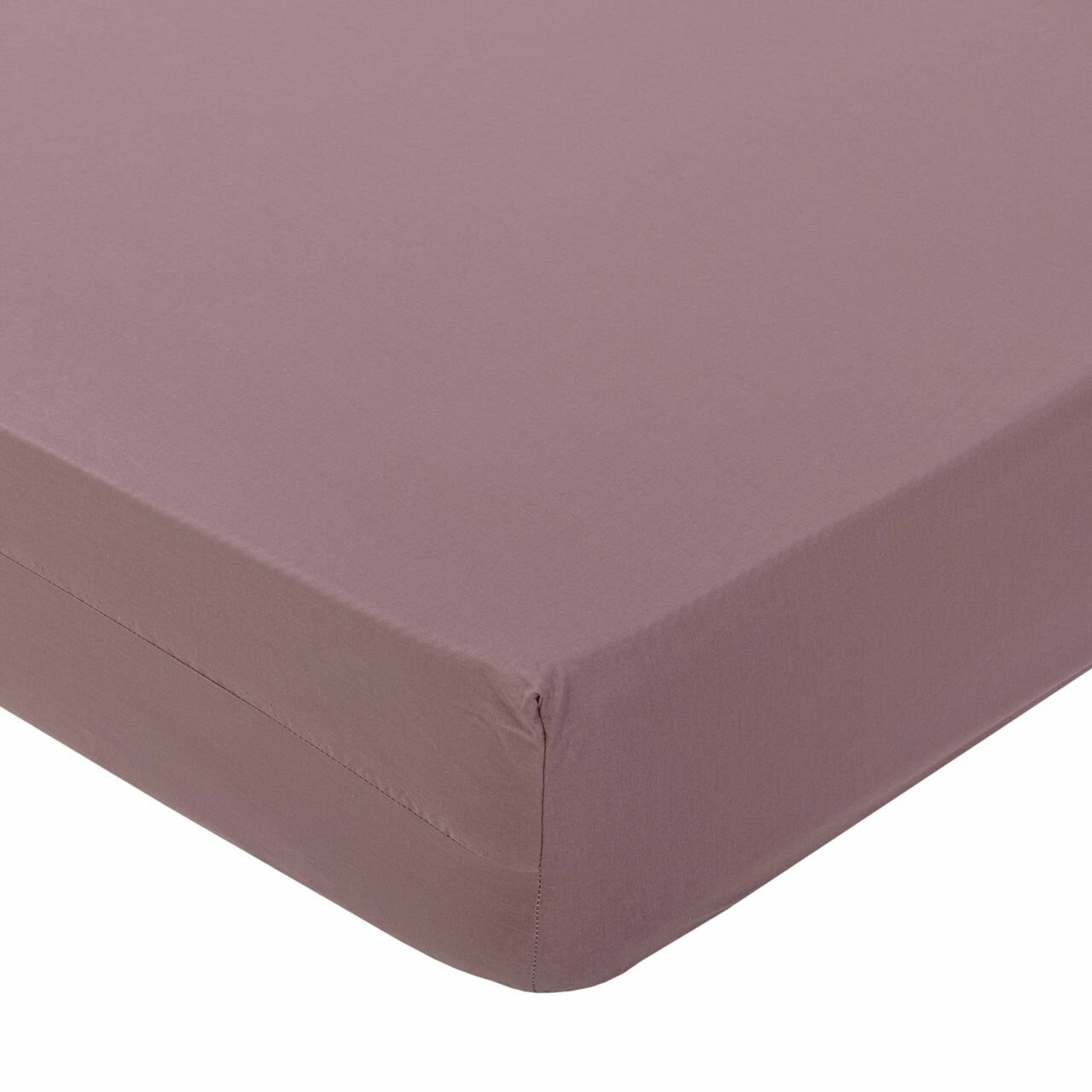 Простыня на резинке АртПостель Дымчатая роза , поплин, 200 х 200 x 20 см, бежевая, арт. 986