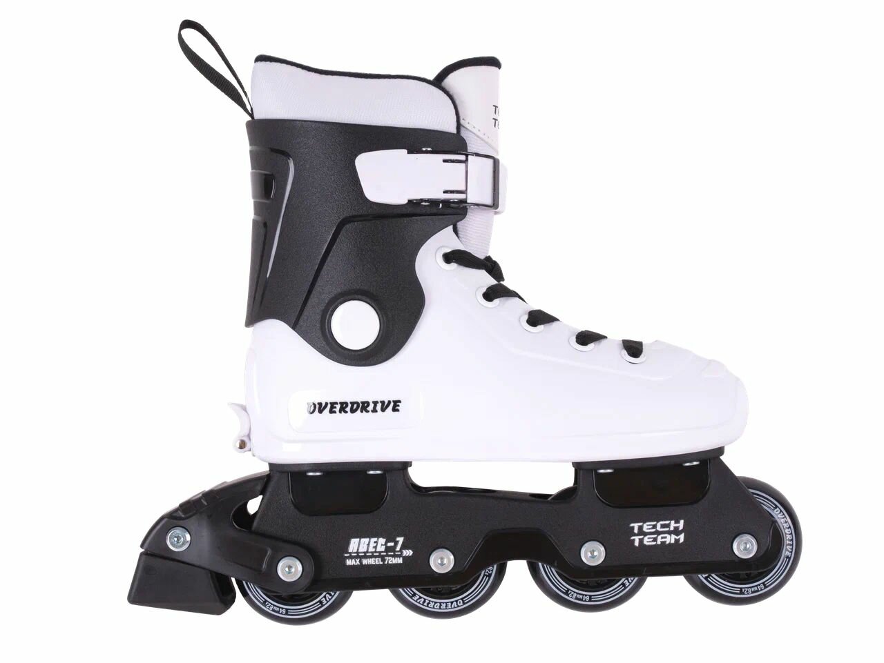 Коньки роликовые Overdrive white S(31-34) 1/6, Tech Team, для прогулок, тренировок и активного катания
