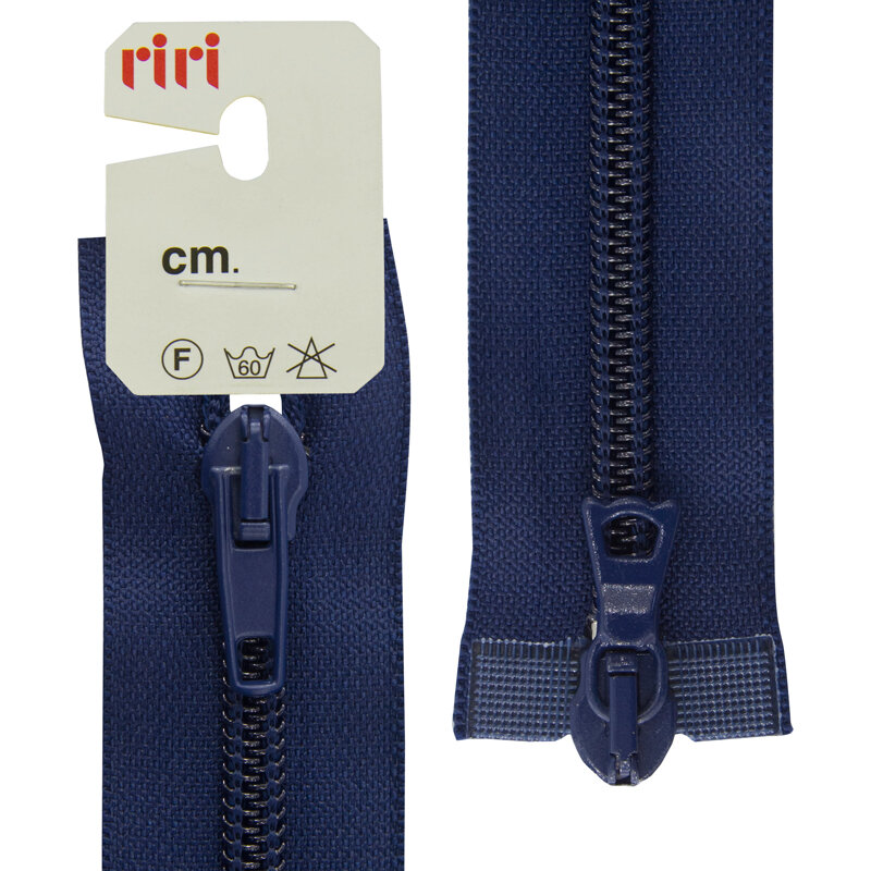 Молния спираль разъёмная 2 замка 6 мм 65 см цвет 2626 кобальт синий