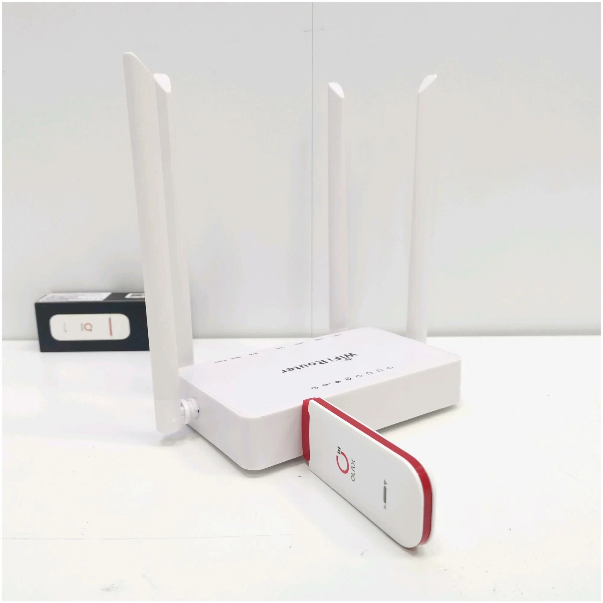 Комплект Интернета Standart v.3 3G \ 4G Модем OLAX-4G-PRO + Wifi ротуер LTE MiMO под Безлимитный Интернет для Дома Дачи Офиса