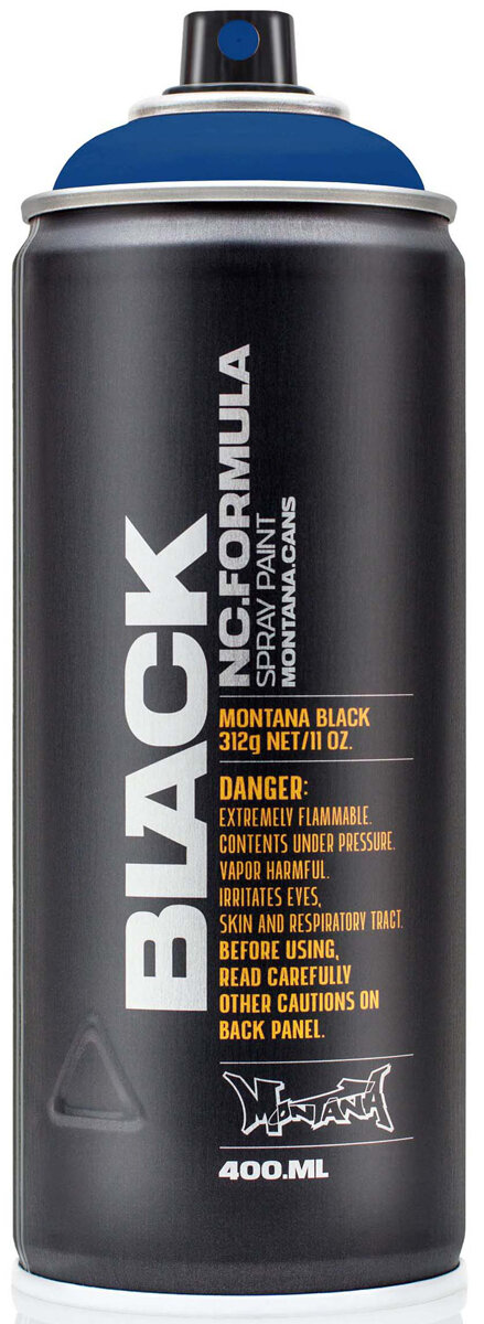 Краска для граффити аэрозольная MONTANA BLACK королевская синяя 0,4л 5077 BLK