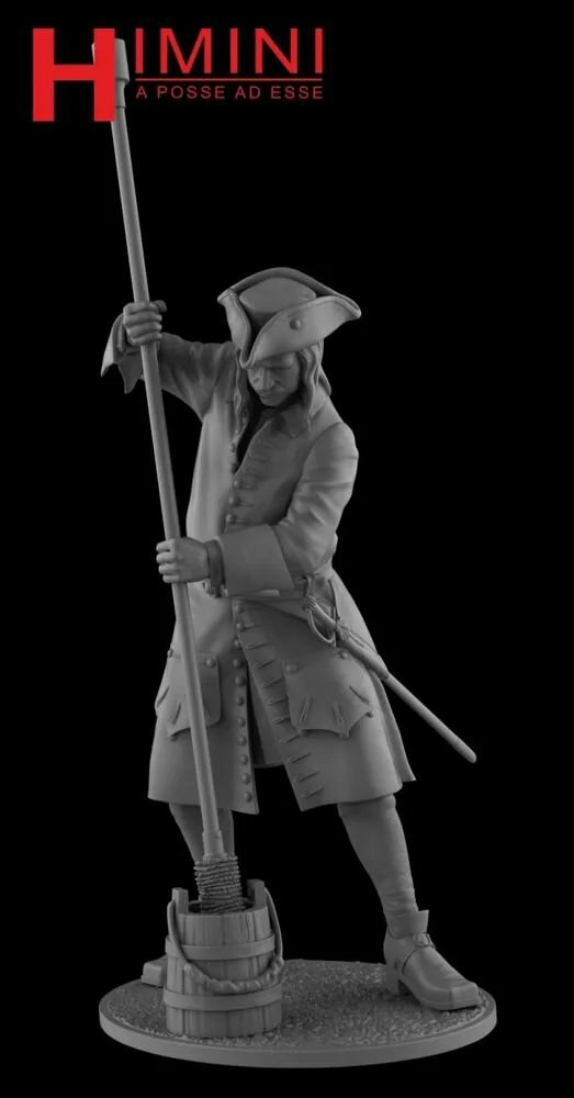 Шведский артиллерист, нач. XVIII в. масштаб 75 мм.