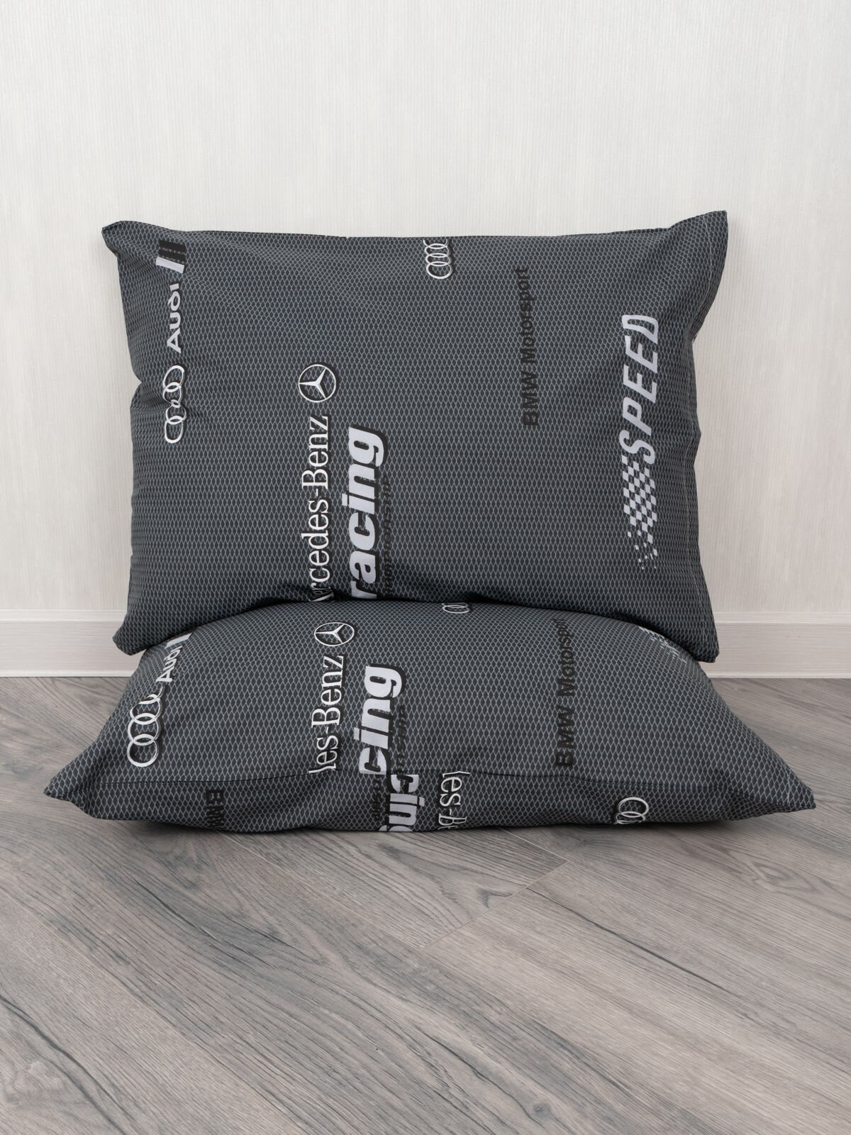 Наволочки детские 50х70 детские на молнии 2 штуки, хлопок 100%, интетекс